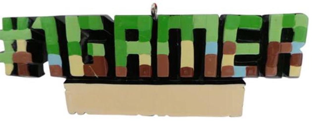 Number 1 Gamer Minecraft Video Games Personalized Ornament - Etsy
