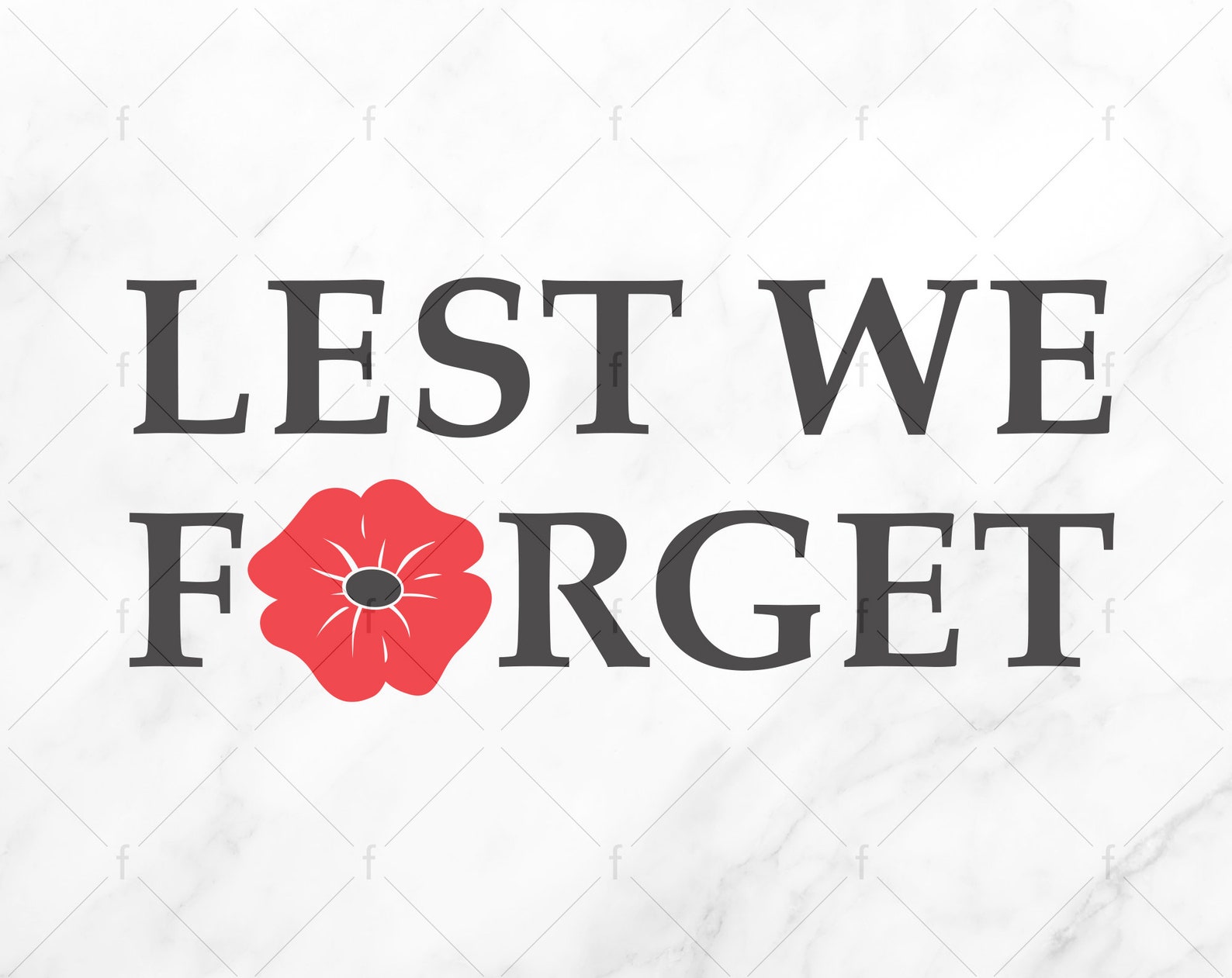 Lest We Forget Remembrance Day SVG Cut File Design - Etsy