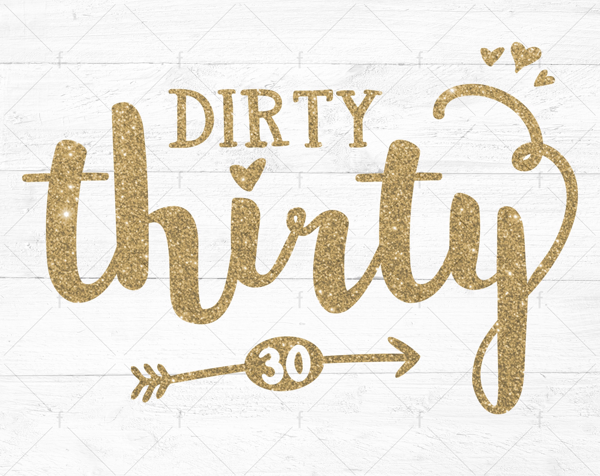 Dirty Thirty SVG Design Cut File for Cricut Silhouette Cameo - Etsy Finland