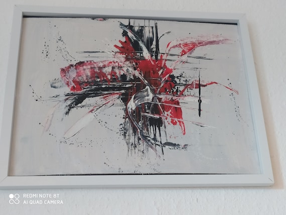 Art Deco Acrylic Painting Wall Decoration | Etsy