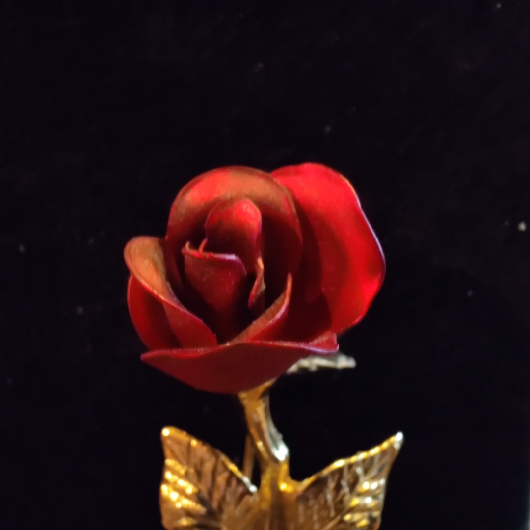 Gorgeous Rose and Gold Pin - Etsy