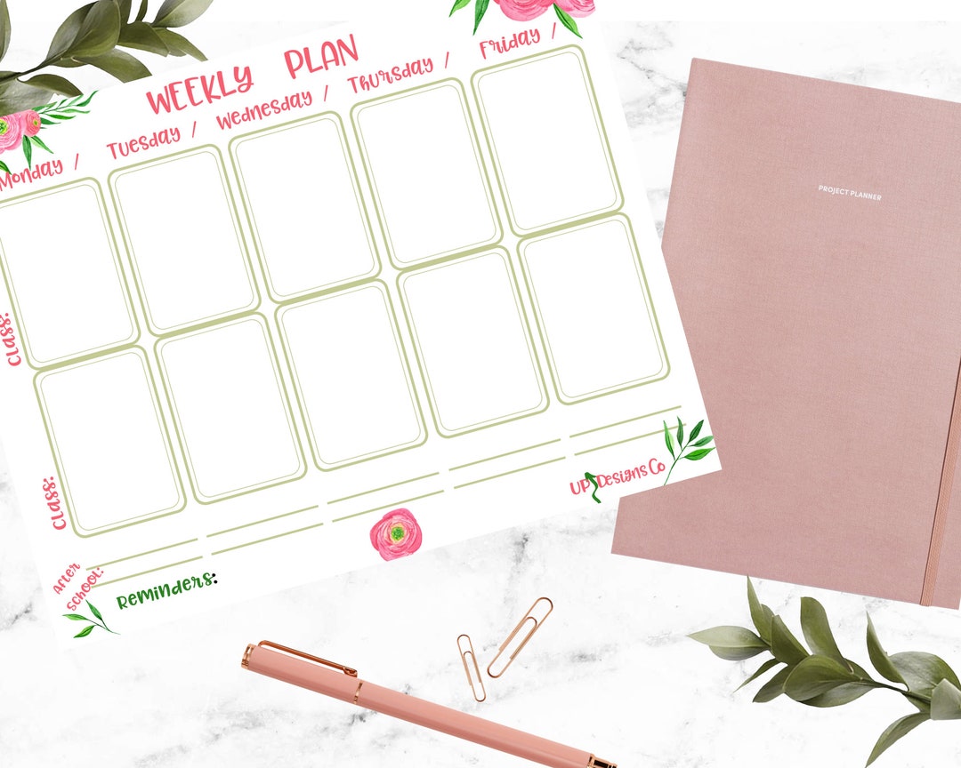 High School Teacher Lesson Planner Printable - Etsy