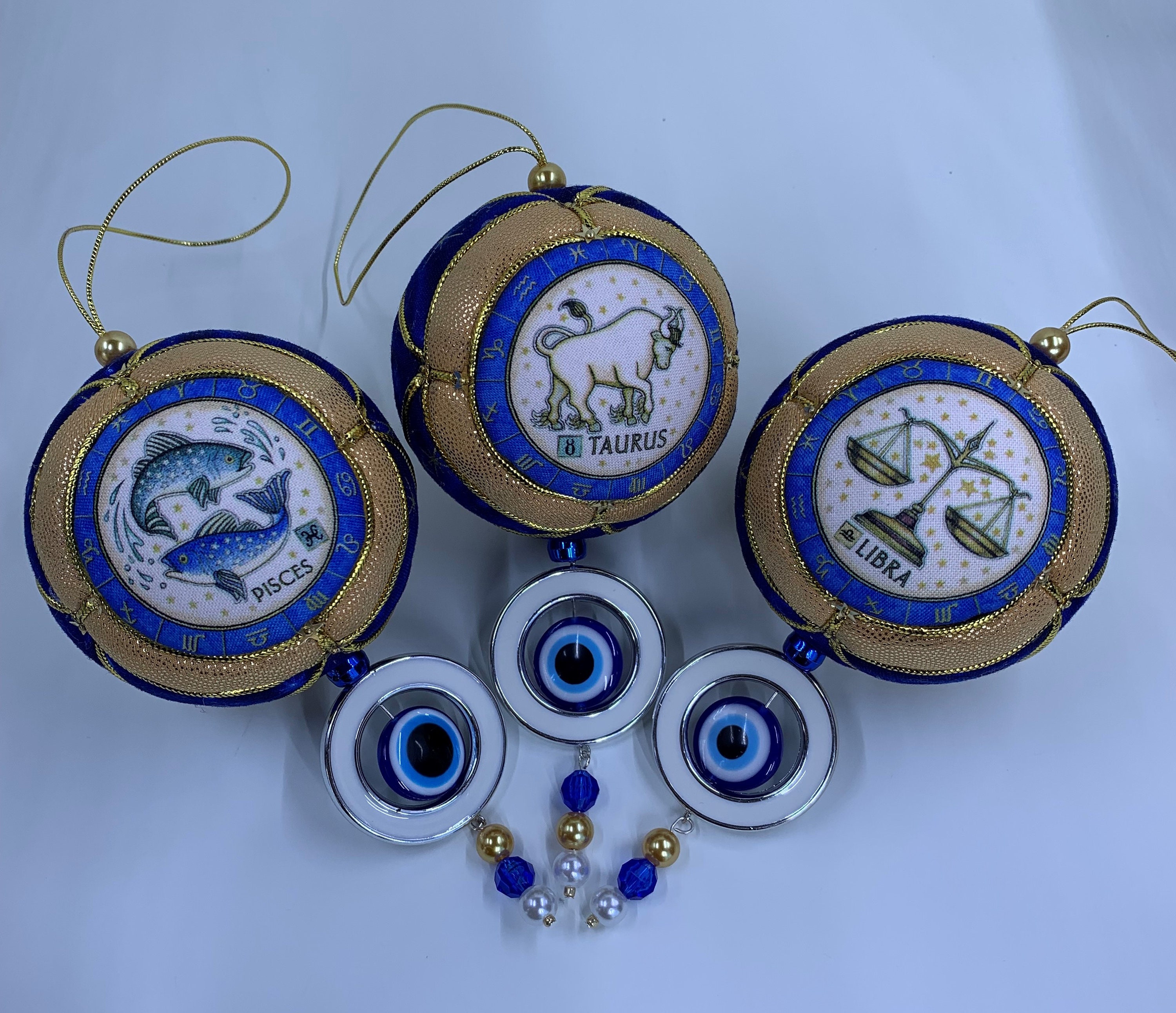 Zodiac Signs Ornament, Christmas, Holiday Decoration, Birthday ...