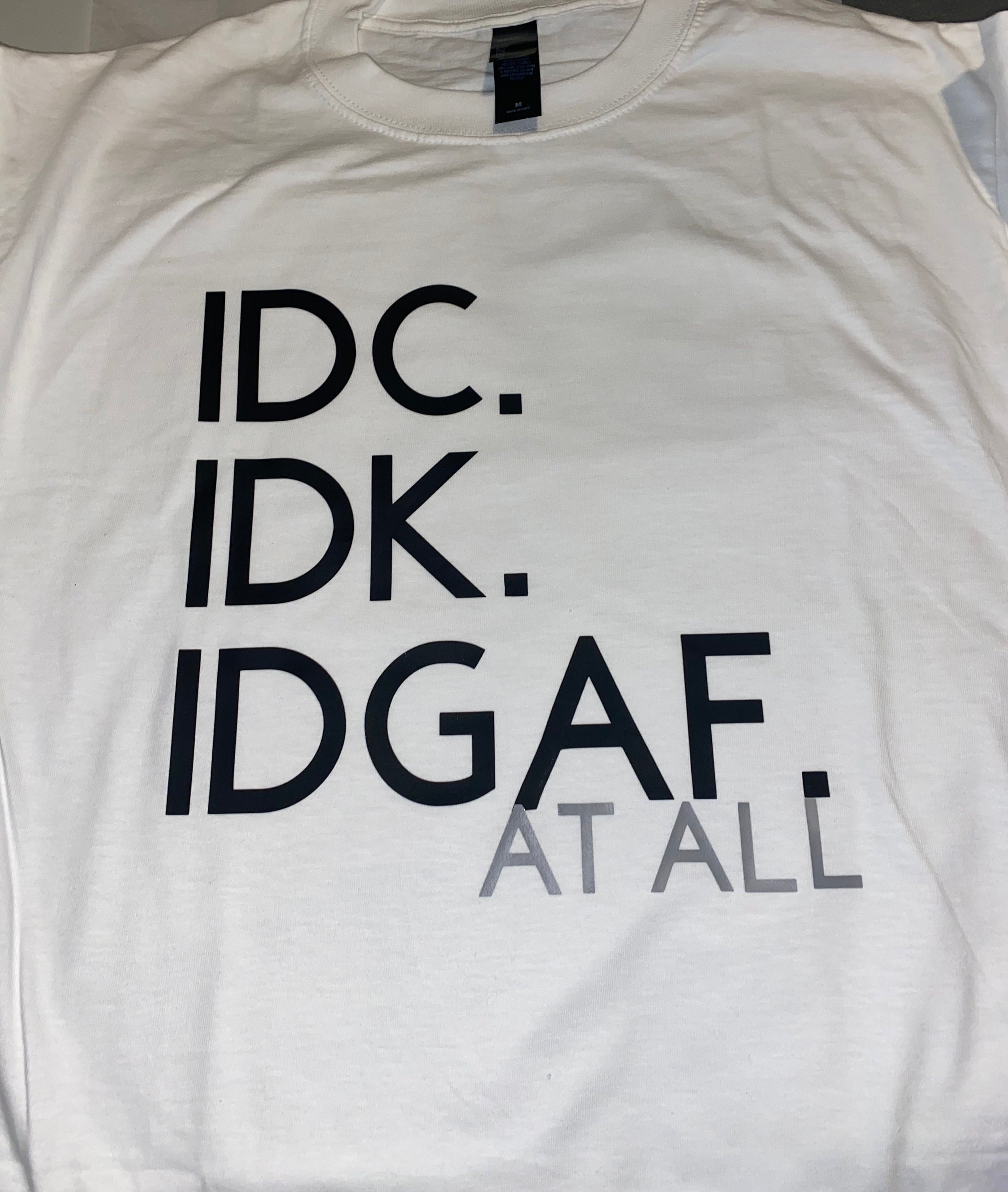 IDK, IDC and IDGAF at All - Etsy