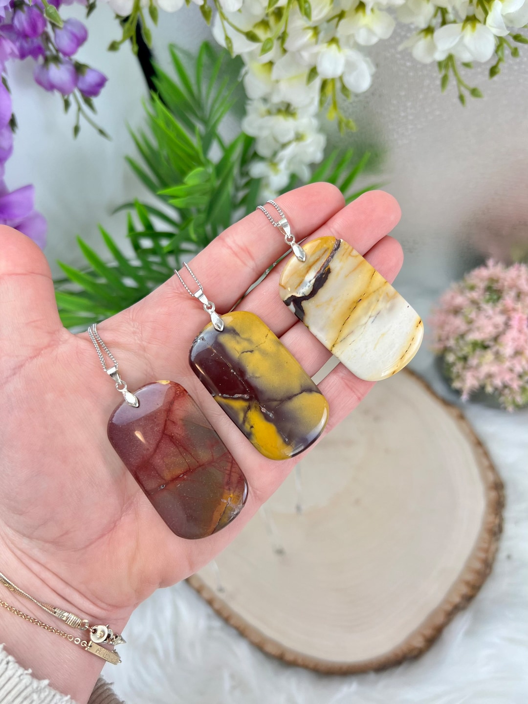 Mookaite Pendants 2 Mookaite Pendants Only You Choose Gems and Minerals ...