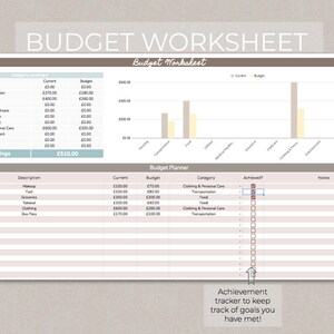 The ULTIMATE Monthly Budget Planner, Monthly Budget Spreadsheet, Google ...