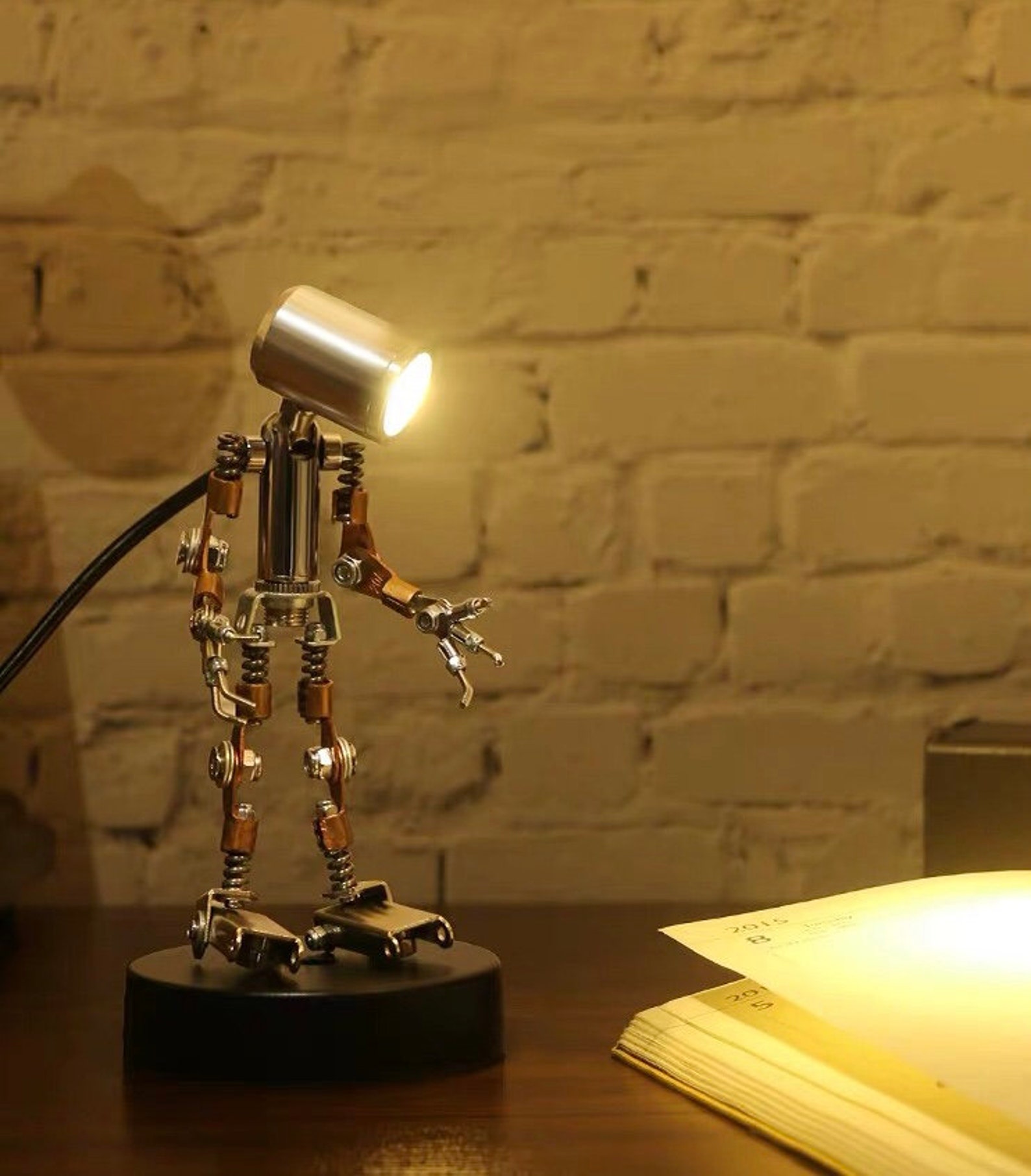 Steampunk Robot Decor Steampunk Lamp Steampunk Robot - Etsy