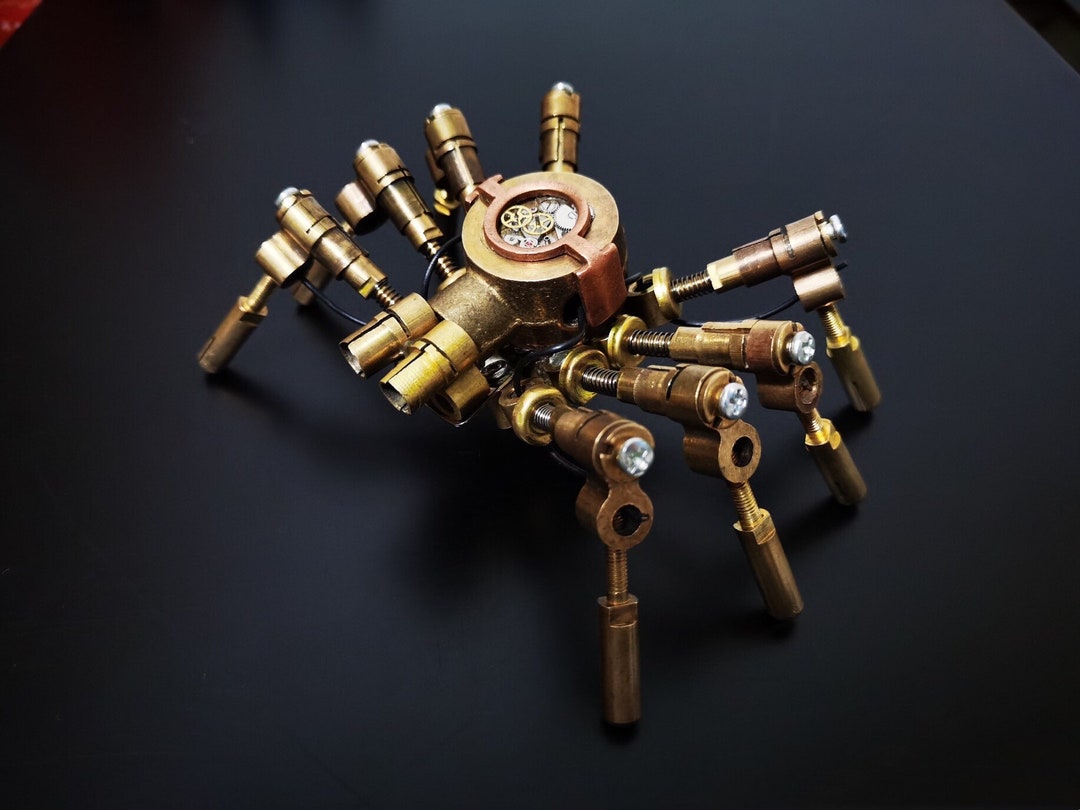 Steampunk Spider Statue Handmade Metal Spider Figurine - Etsy