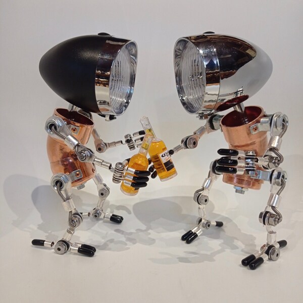 Robot Lamp - Etsy