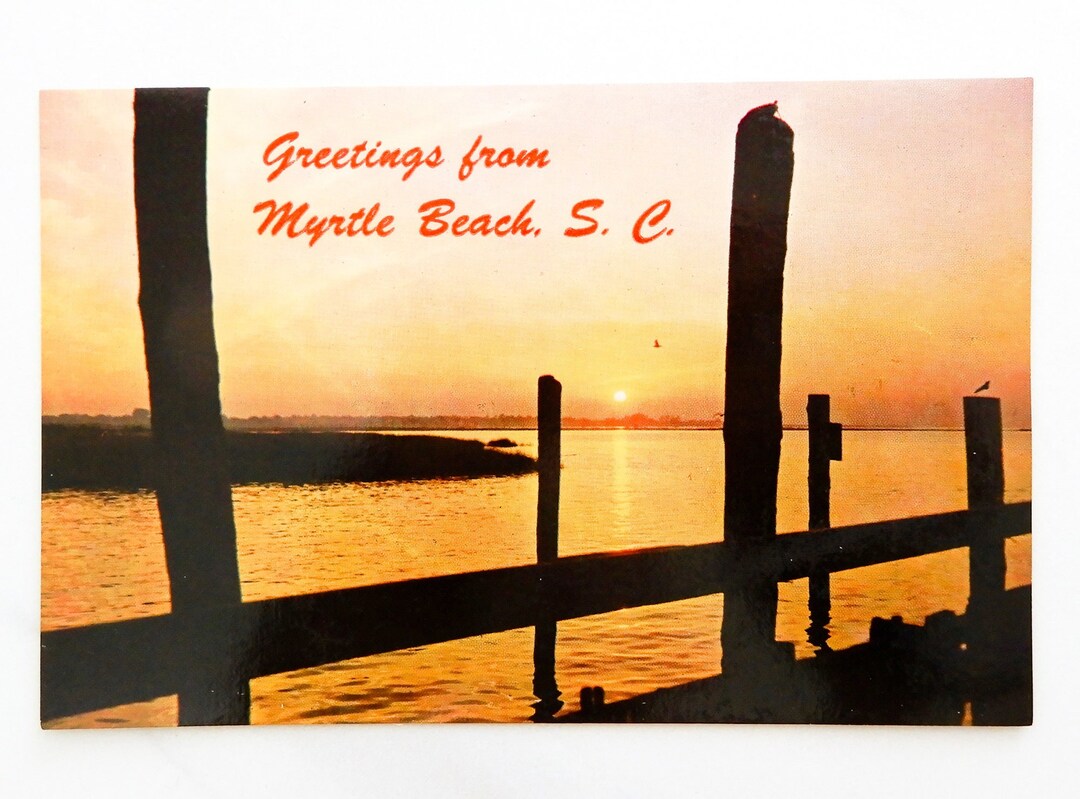 Myrtle Beach South Carolina Postcard Vintage Chrome Postcard - Etsy