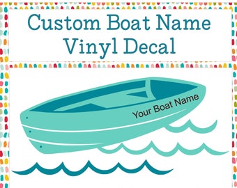 Boat Name Decal - Etsy