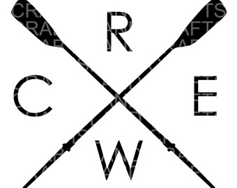 Row Crossed Oar Digital Download SVG PNG JPEG for Cricuit, Silhouette ...