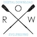 Row Crossed Oar Digital Download SVG PNG JPEG for Cricuit, Silhouette ...