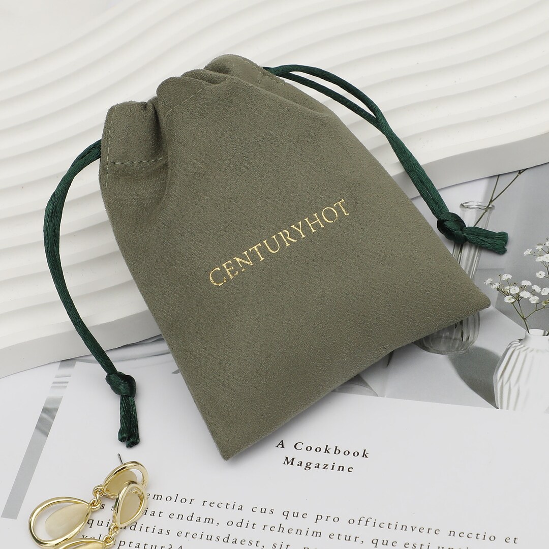 50 Personalized Color Logo Drawstring Bag Custom Bagging Bag Jewelry ...