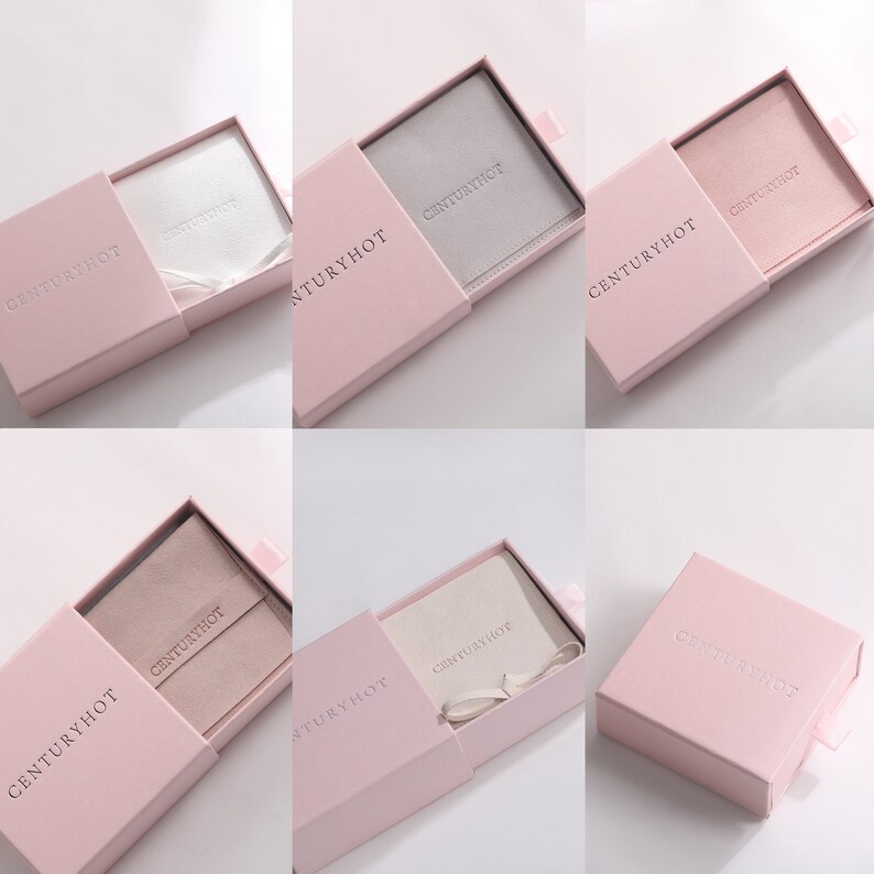 50 Sets of Jewelry Box Jewelry Bag Custom Embossed Logo - Etsy