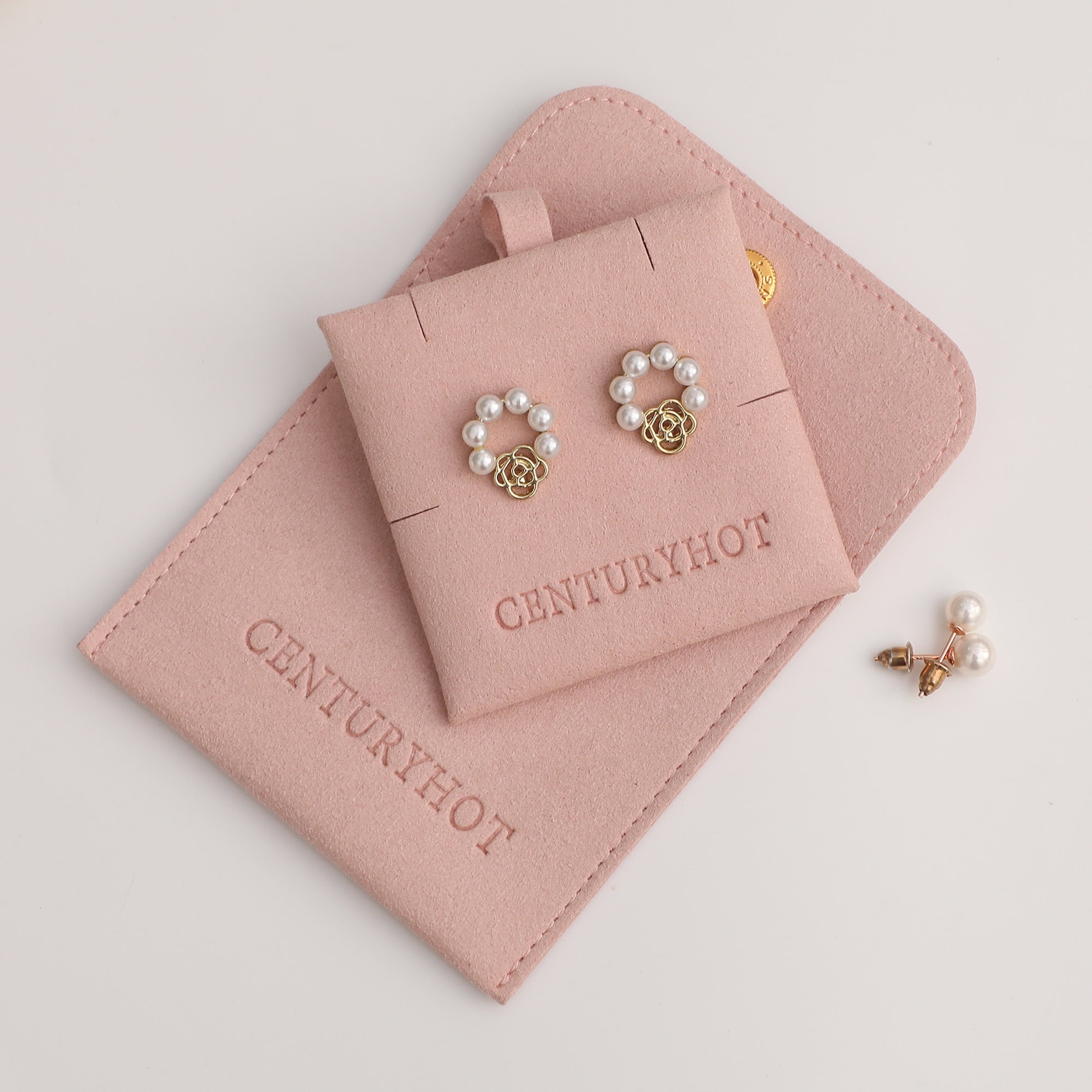 50 Set Custom Jewelry Package Pouch Bag With Insert Card Logo - Etsy