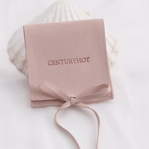 50 Personalized Multi-color Microfiber Bags, Custom Jewelry Packaging ...