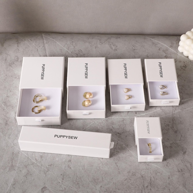 Custom Logo Jewelry Gift Boxes – Small Drawer-type Packaging - Etsy