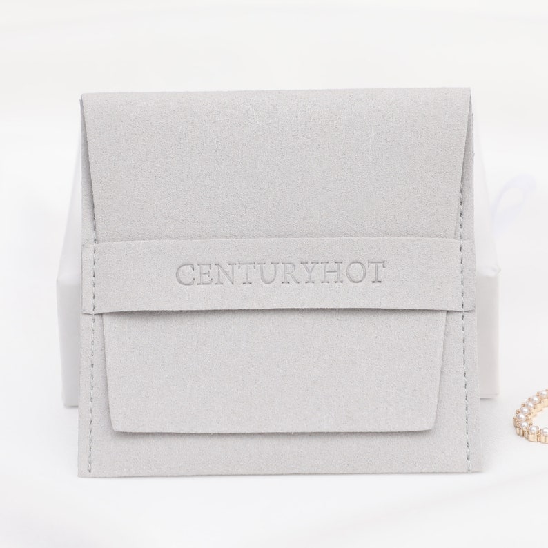 50 Pieces of Gray Personalized Jewelry Packaging Bag Custom | Etsy