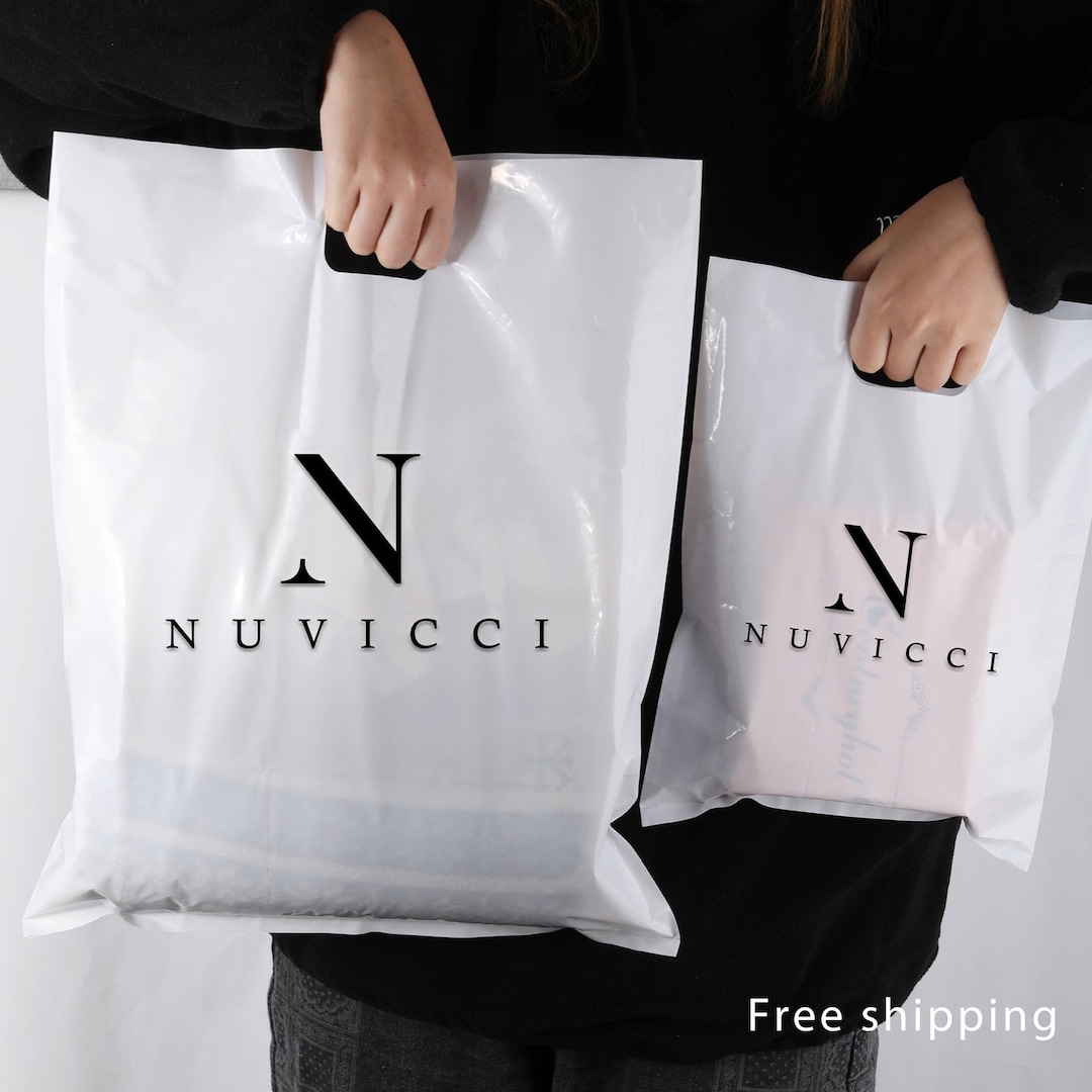 Custom Printed Polyethylene Transport Bag With Handle, Logo Design ...