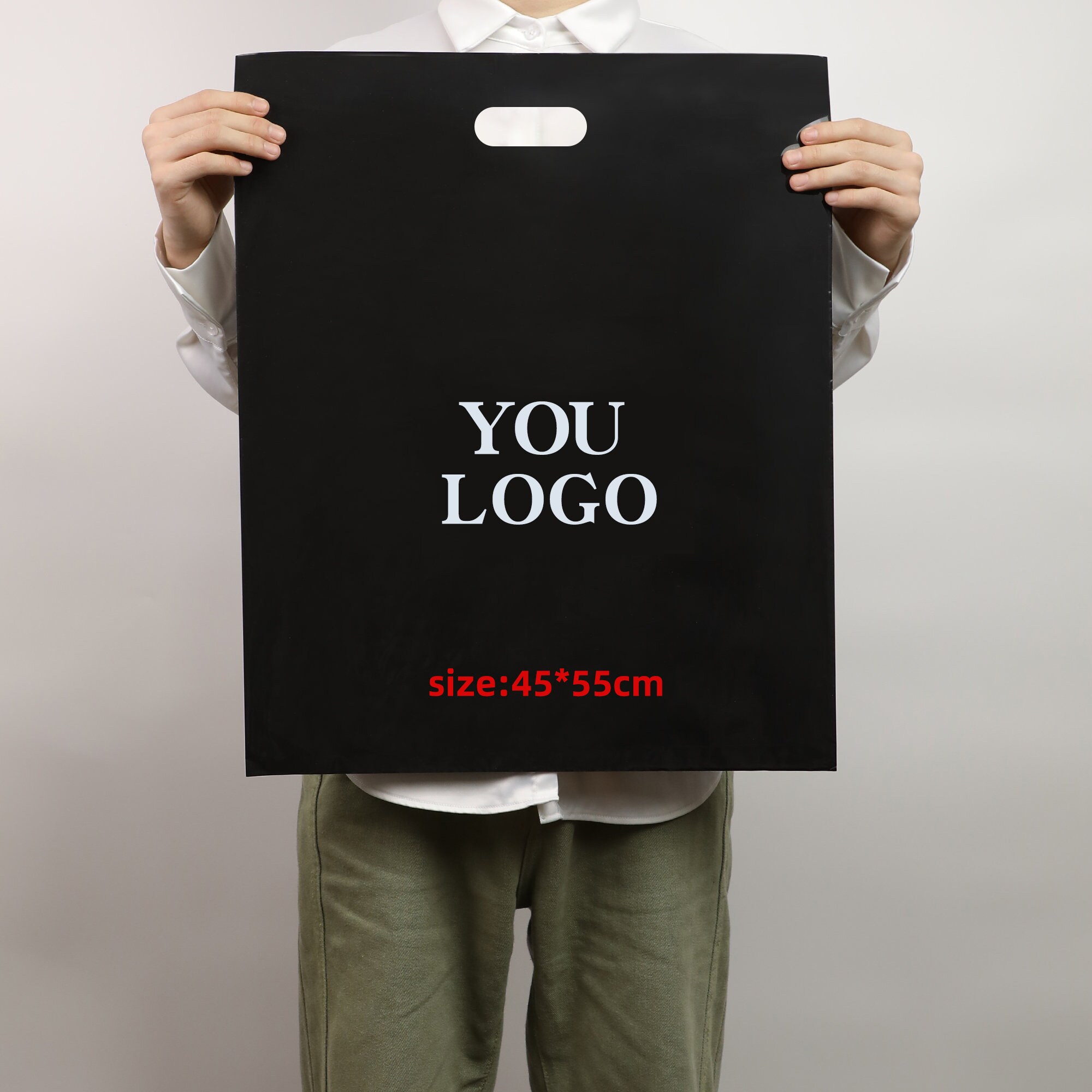 Custom Printed Polyethylene Transport Bag With Handle - 100pcs - Etsy
