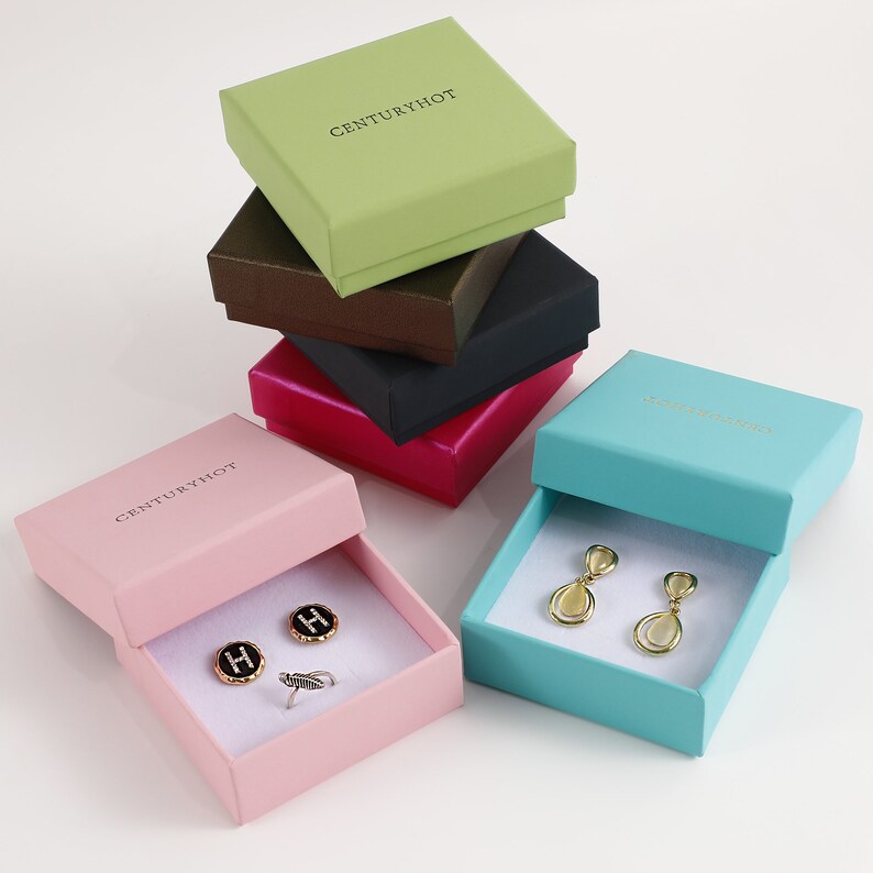Custom Logo Jewelry Box, Chic Ring/necklace Gift Box - Etsy