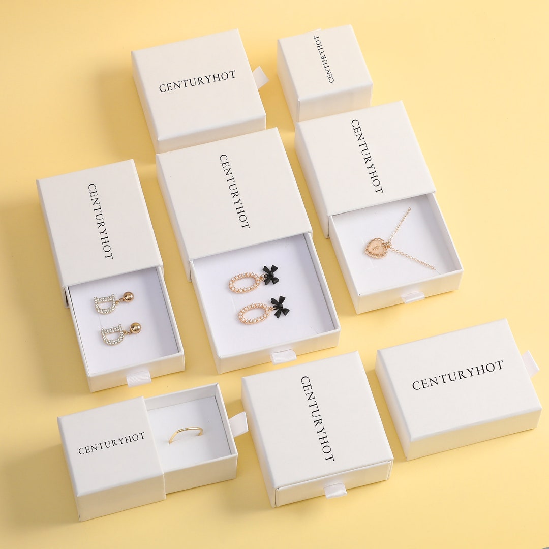 Custom Logo Jewelry Box, Chic Drawer Style Gift Packaging - Etsy