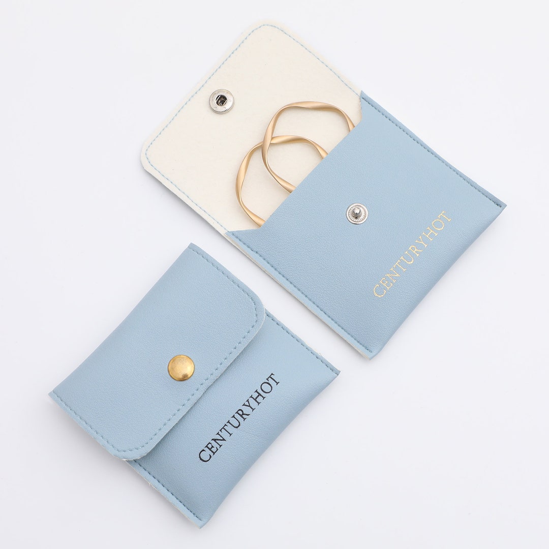 50 Custom Jewelry Packaging Bags Snap Button Bag Custom Logo Envelope ...
