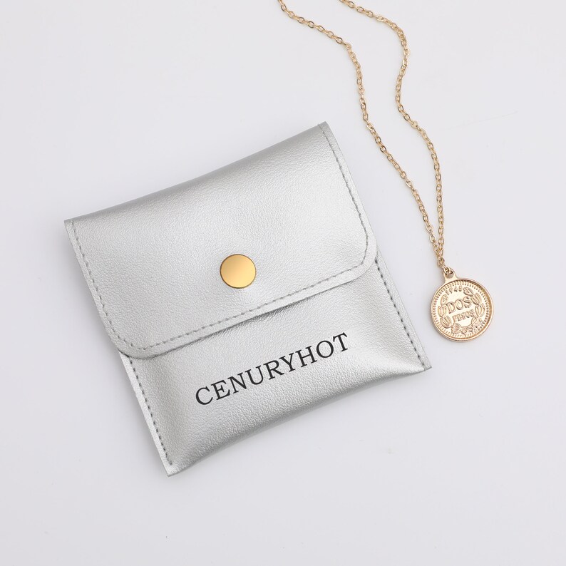 50 Custom Jewelry Packaging Bags Snap Button Bag Custom Logo | Etsy