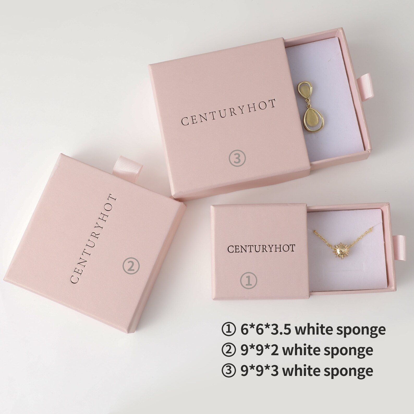 50pcs Pink Paper Box Custom Jewelry Box Personalized Logo Chic - Etsy