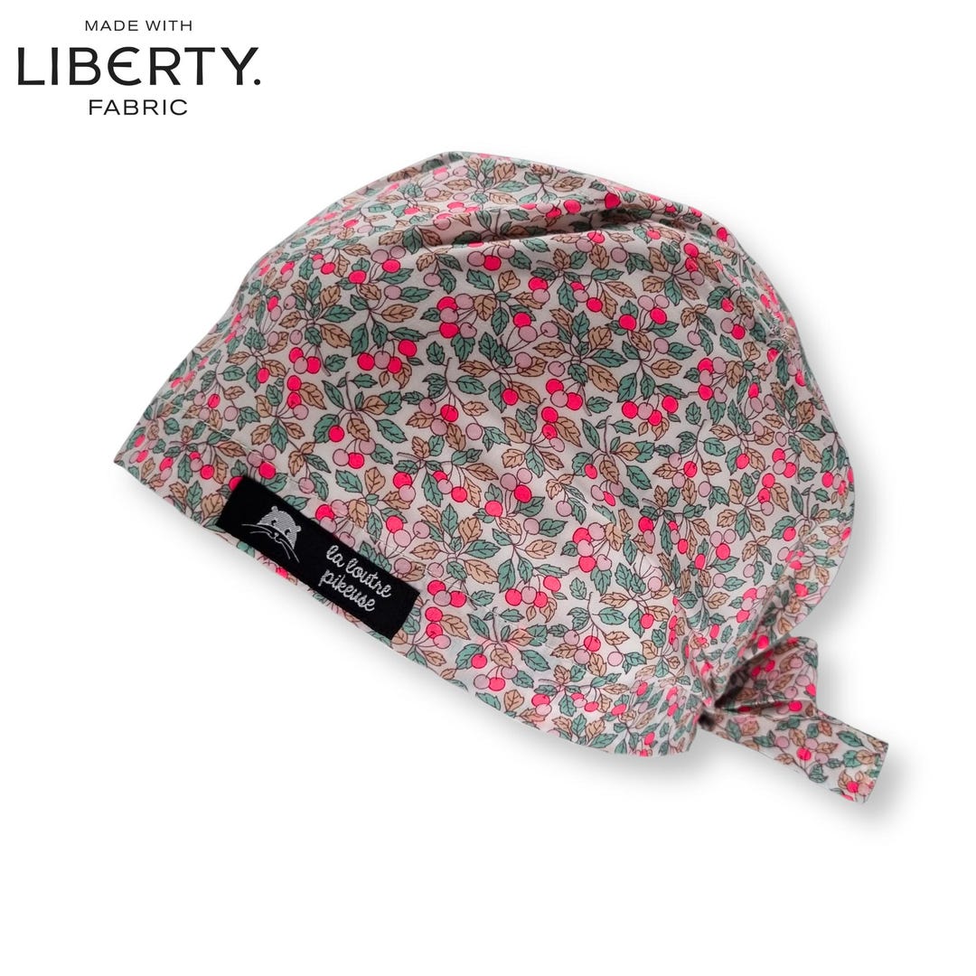 Surgical Cap - Liberty Colleen's Fluorescent Pink - Full-coverage Model ...