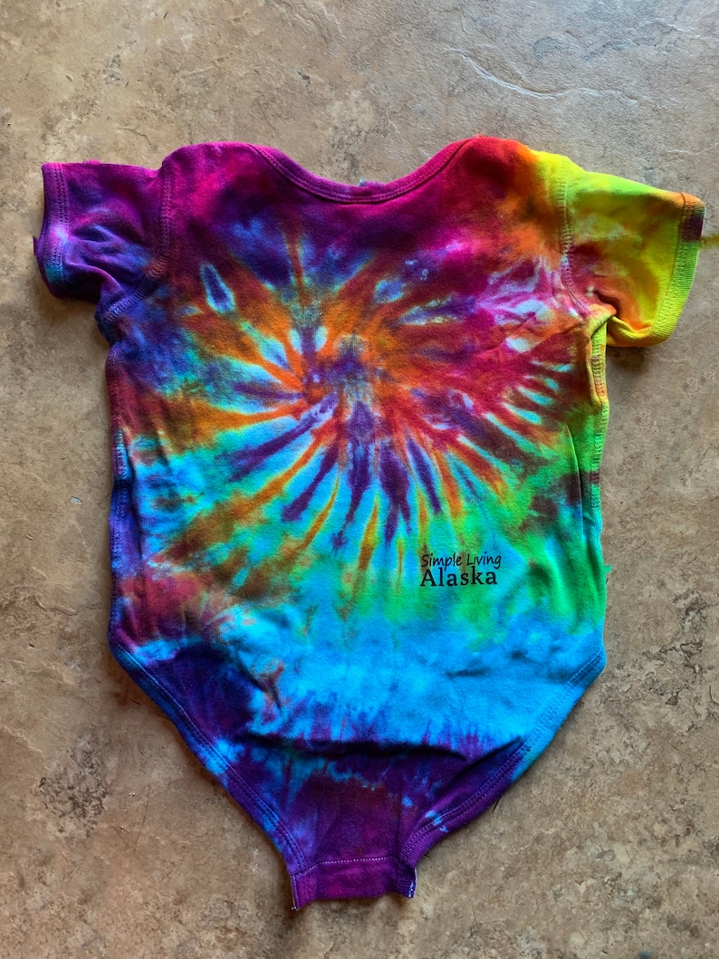 Baby Onesie Simple Living Alaska Tie Dye - Etsy