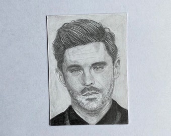 Zac Efron Black and White Drawing - Etsy