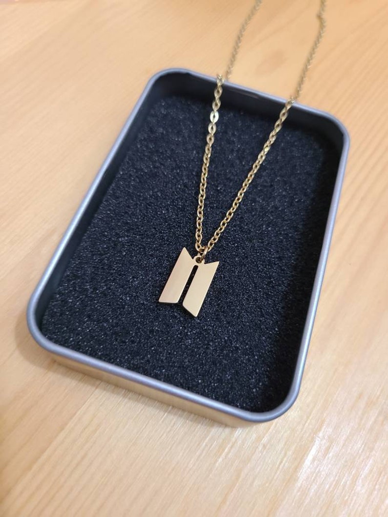 BTS ARMY logo pendant charm necklace bracelet jewelry Jin | Etsy
