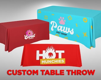 Custom Table Cloth Logo - Etsy