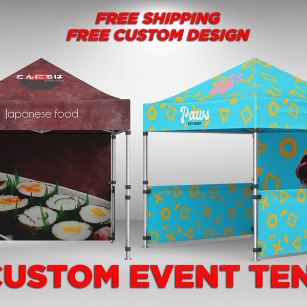 10x10 Tent Banner - Etsy