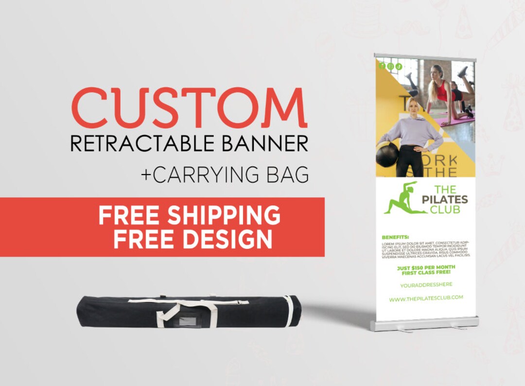 Pilates Retractable Banner, Pilates Sign Business Banner, Pilates Print ...