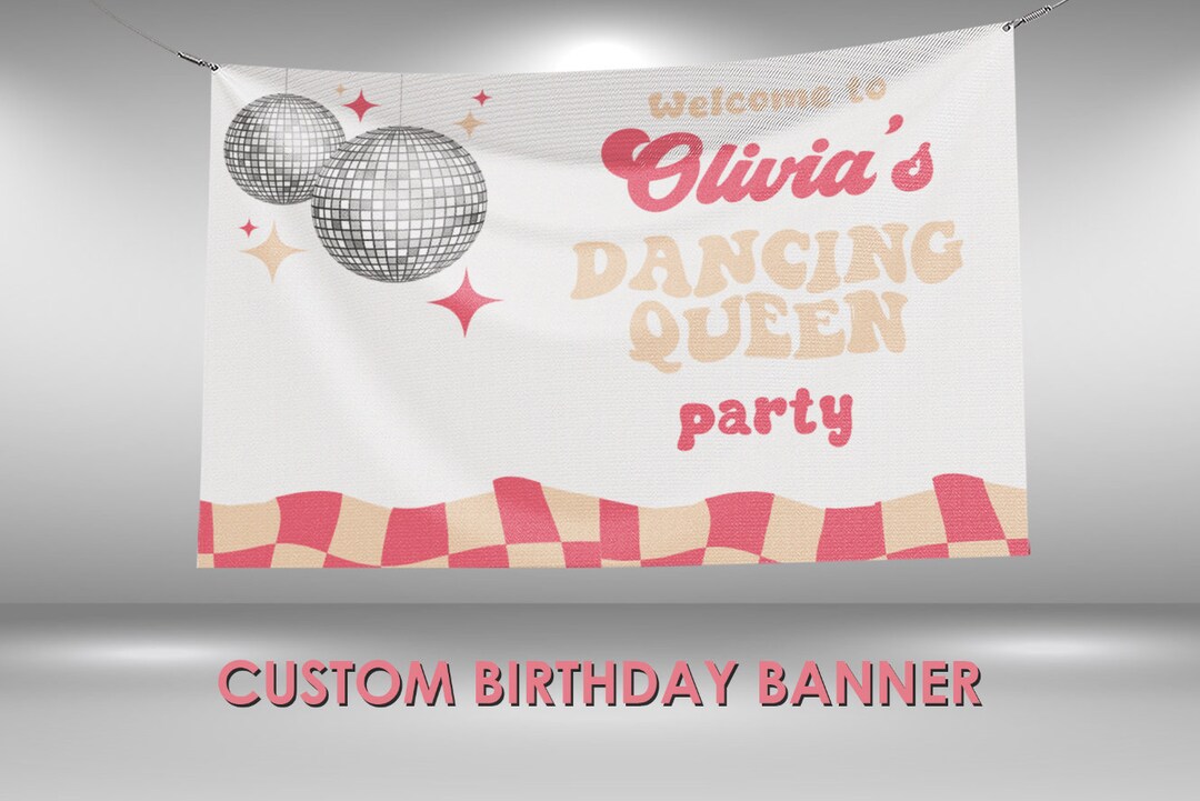 Dancing Queen Birthday Party, Dancing Queen Banner Decorations, Dancing ...