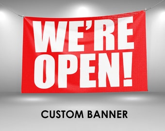 We're Open Banner - Etsy