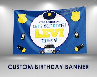 Custom Police Banner - Etsy