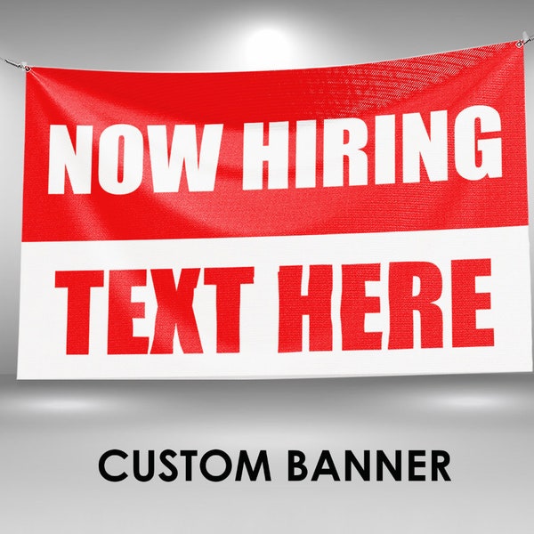 Custom Now Hiring Signs - Etsy