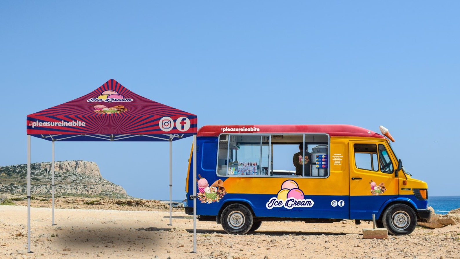 Custom Canopy Tent, Bakery Business Sign, Custom Pop up Canopy Bakery ...