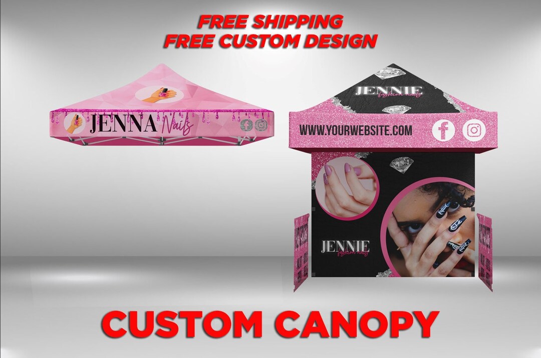 Custom Canopy Tent Top Cover, Tent Banner Cover Only, Canopy Custom ...
