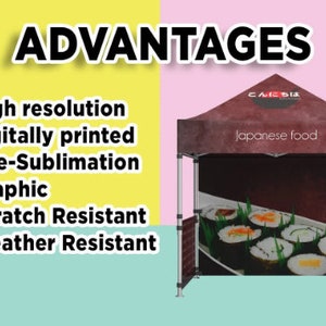 Custom Canopy Tent, Bakery Business Sign, Custom Pop up Canopy Bakery ...