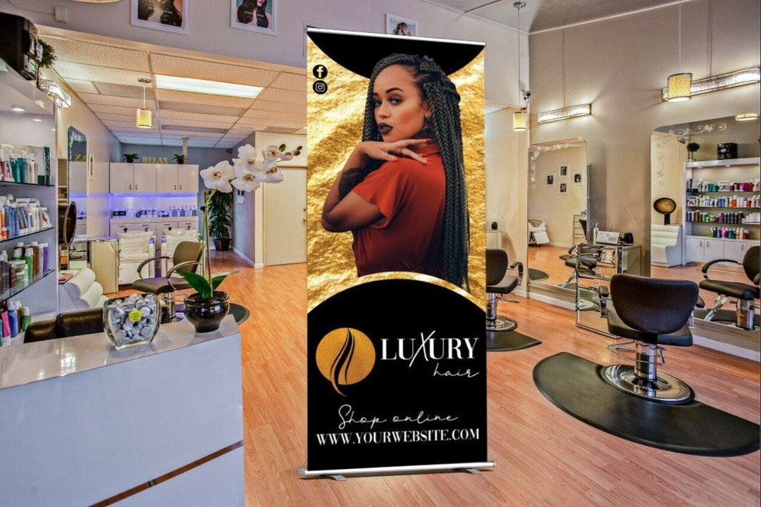 Beauty Salon Retractable Banner, Business Banner Pöp up Shop Banner ...