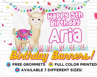 Llama Llama Jointed happy Birthday Pennant Banner - Etsy