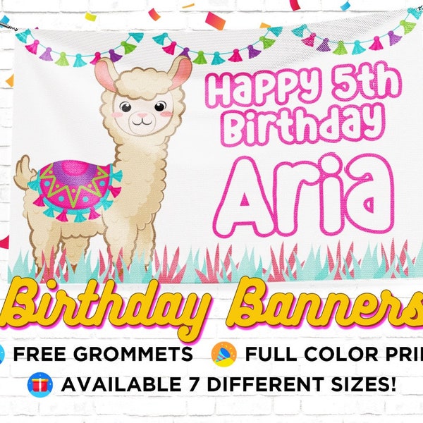 Llama Banner - Etsy