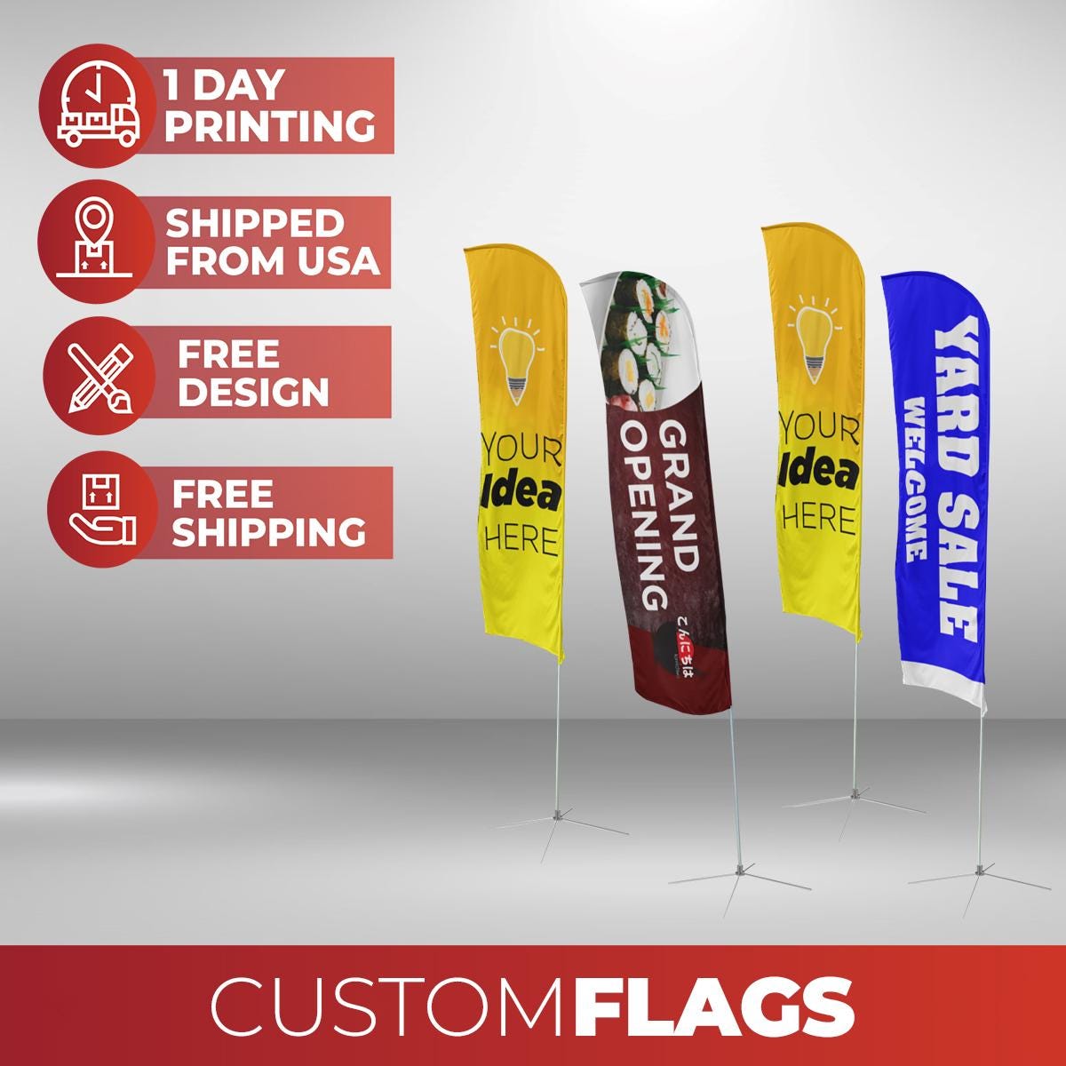 Feather Flag Banner, Advertising Flag, Personalized Flags, Business ...