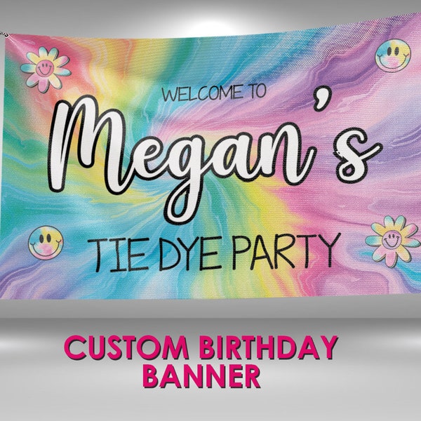 Tie Dye Birthday Party - Etsy
