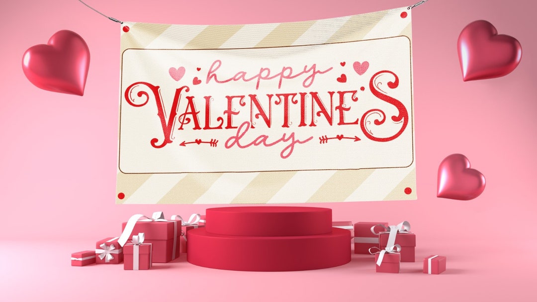 Valentines Day Banner, Valentines Day Party Banner, Valentines Day ...
